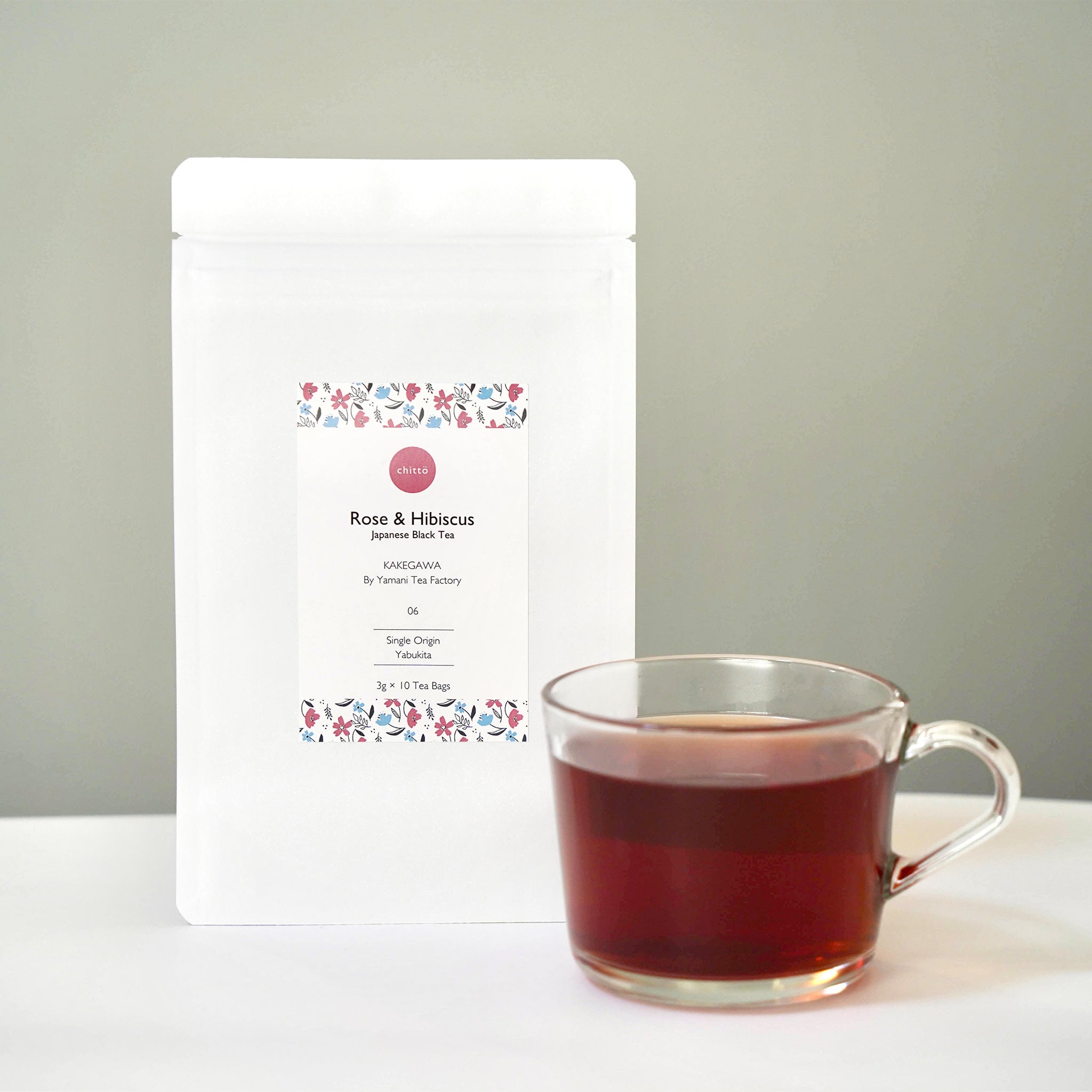 06 ROSE & HIBISCUS [Japanese black tea flavored tea Rose & Hibiscus ...